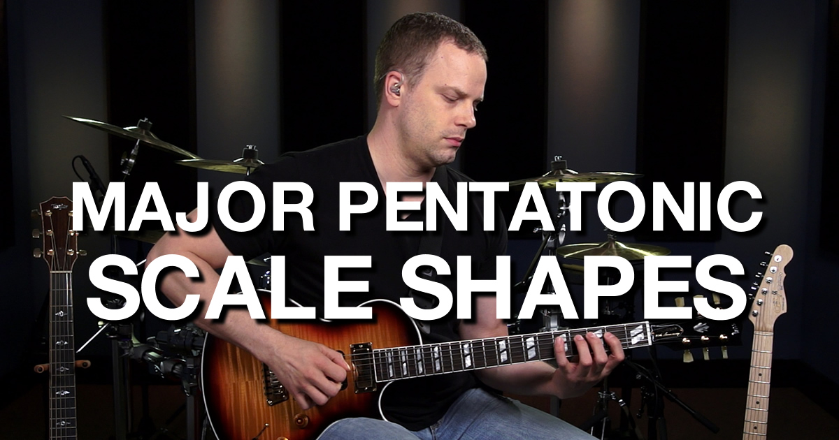 Major Pentatonic Guitar Shapes - Lead Guitar Lessons